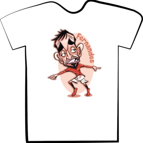T Shirt - Man Utd - Fernandes caricature - Mick Wright Caricatures ...